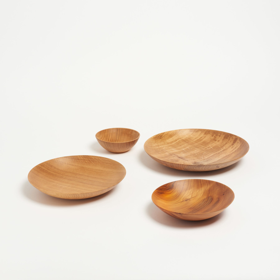 Alice Blogg Set of 4 Hand-Turned Nesting Plates | The Garnered