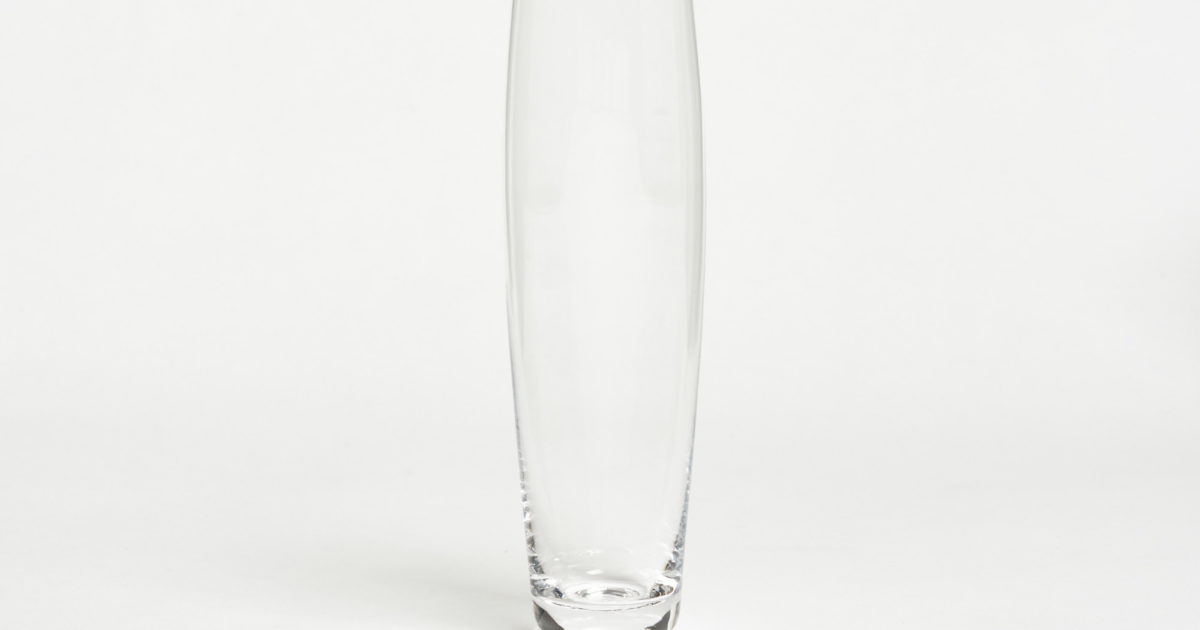 Simple Swedish Crystal Curved Champagne Glass | The Garnered